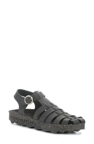 Fly London Calix Fisherman Slingback Sandals - Black