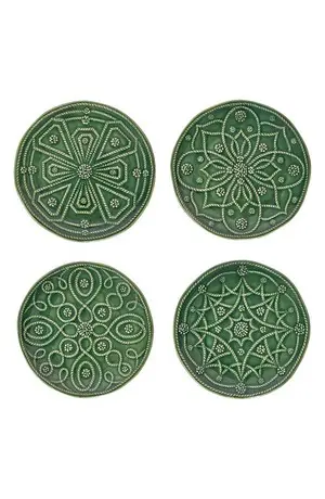 JULISKA Jardin Du Monde Set Of 4 Side Plates Basil