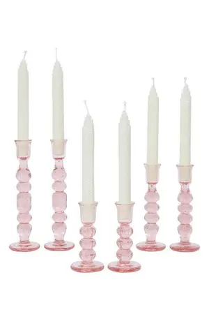 JULISKA Provence Set Of 2 Candlesticks - Blush