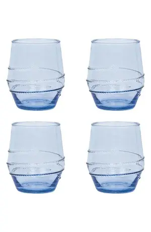 JULISKA Amalia Set Of 4 Acrylic Tumblers - Ocean