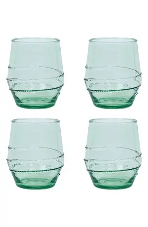 JULISKA Amalia Set Of 4 Acrylic Tumblers - Seagrass