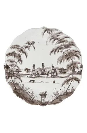 JULISKA Country Estate Set Of 4 Party Plates - Flint Grey