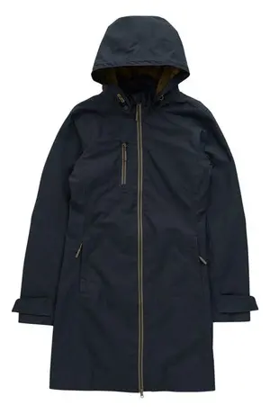 SEASALT CORNWALL Coverack Waterproof Organic Cotton-blend Coat - Inkwell