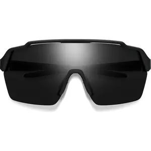 SMITH Shift Split Mag™ 139mm Chromapop™ Polarized Shield Sunglasses - Matte Black / Chromapop Black