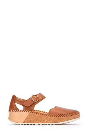 Pikolinos Marina Wedge Flat - Brandy