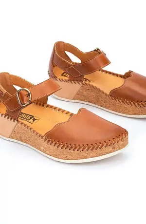 Pikolinos Marina Wedge Flat - Brandy