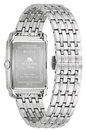 Bulova Rectangular Bracelet Watch - Silver-tone