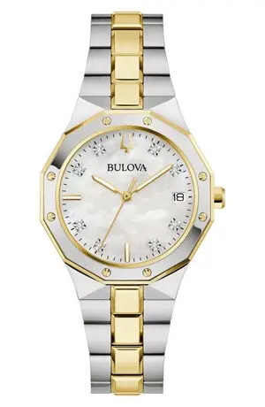 Bulova Classic Prestige Diamond Bracelet Watch - Two-tone