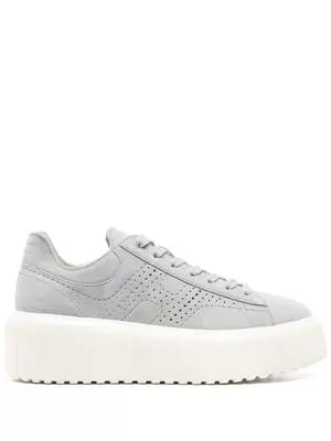 Hogan H-stripes Flatform Sneakers - Blue