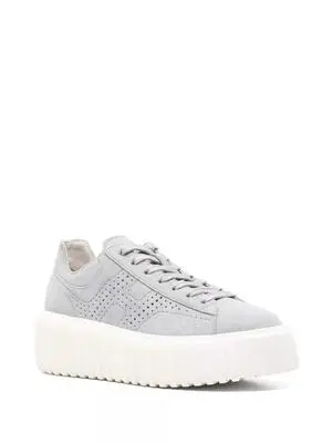 Hogan H-stripes Flatform Sneakers - Blue