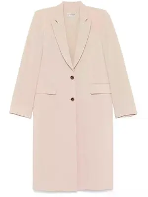 Alberto Biani Single-breasted Coat - Neutrals