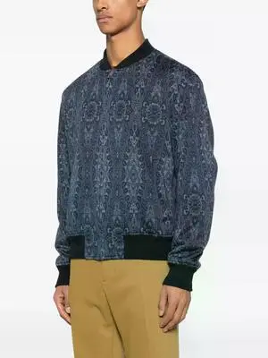 Etro Patterned Jacquard Bomber Jacket