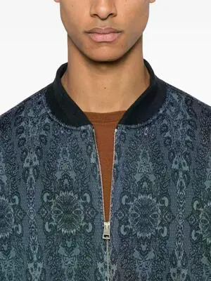 Etro Patterned Jacquard Bomber Jacket