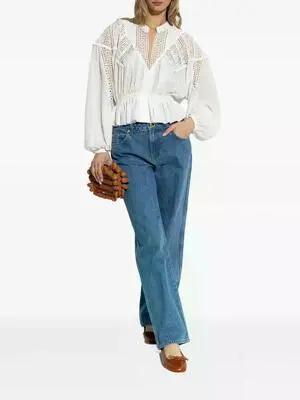 IRO PARIS Rixi Embroidered Blouse - Neutrals