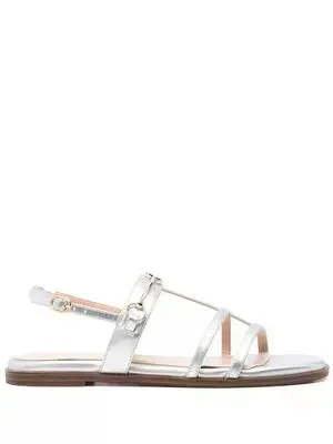 TWINSET Oval T-plaque Flat Sandals