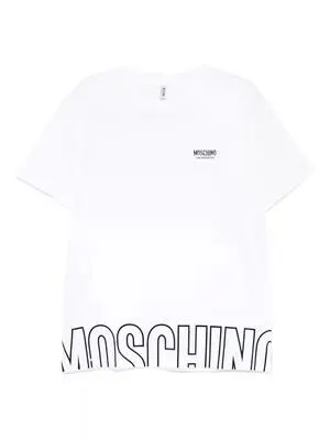 Moschino Raised-logo T-shirt - White