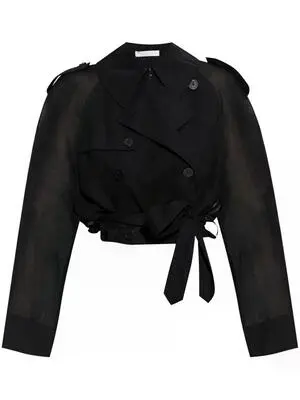 Helmut Lang Cropped Double-breasted Coat