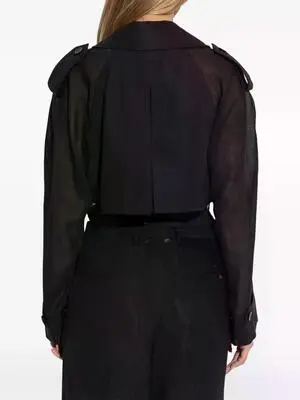 Helmut Lang Cropped Double-breasted Coat