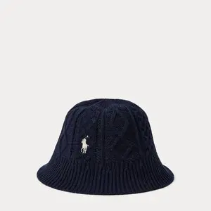 Ralph Lauren Ralph Lauren Cable-Knit Bucket Hat Navy