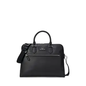 Ralph Lauren Smooth Leather Commuter Bag - Black