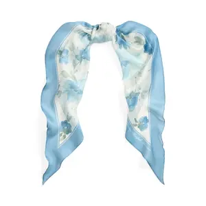 Ralph Lauren Floral Silk Diamond Scarf