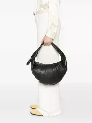 LEMAIRE Fortune Croissant Bag In Leather - Black