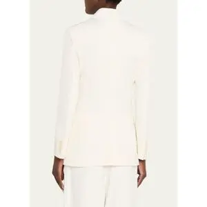 Victoria Beckham Patch-pocket Jacket - Ivory