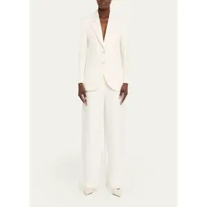 Victoria Beckham Patch-pocket Jacket - Ivory