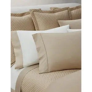 Ralph Lauren Argyle Quilted Cotton Pillowcase 65cm X 65cm