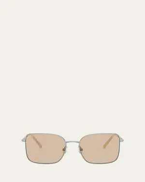 Brunello Cucinelli Rectangular Sunglasses - Silver