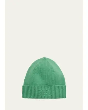 Guest In Residence Rib Cuff Cashmere Beanie - Highland