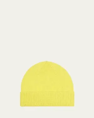 Guest In Residence Guest In Residence Rib Cuff Cashmere Beanie Lemon