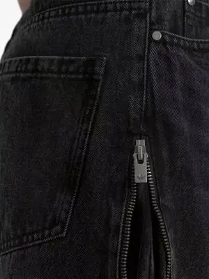 Adidas Zip-detail Wide-leg Jeans - Black