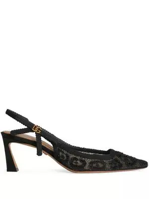 Dolce & Gabbana 60mm Lace Slingback Pumps