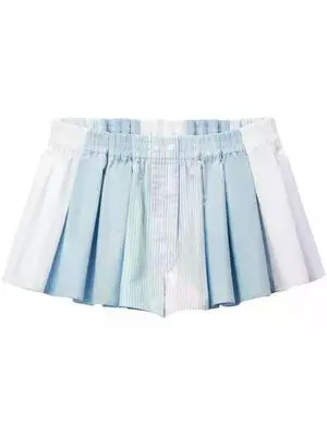 Alexander Wang Pleated Shorts - Blue