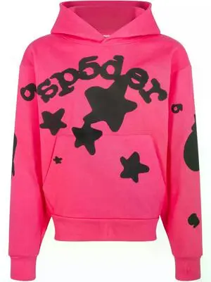 SP5DER Beluga Fw 24 Hoodie - Pink