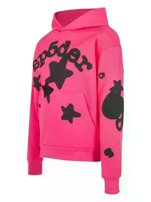 SP5DER Beluga Fw 24 Hoodie - Pink