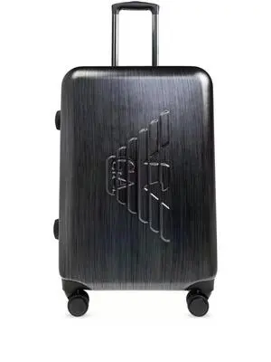 Emporio Armani Logo-embossed Trolley - Silver