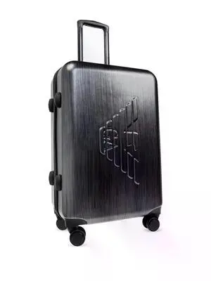 Emporio Armani Logo-embossed Trolley - Silver