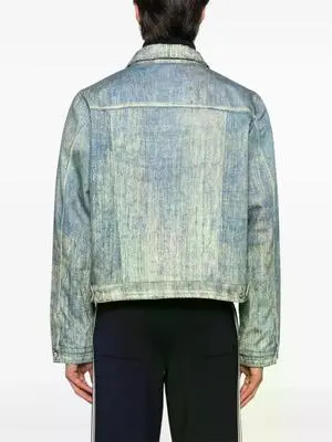 Camper Printed Denim Jacket - Blue