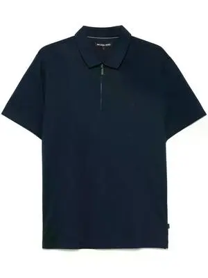 Michael Kors Zip-up Piqué Polo Shirt