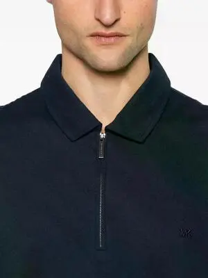 Michael Kors Zip-up Piqué Polo Shirt