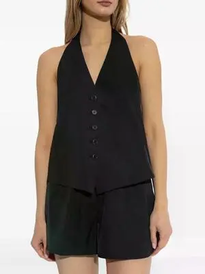 Helmut Lang Halterneck Tank Top - Black