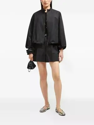 Moncler Zip-up Band-collar Jacket - Black