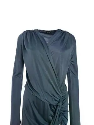 Atlein V-neck Maxi Dress - Blue
