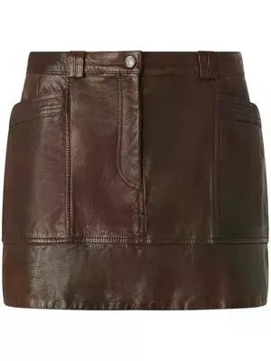 Pinko Leather Skirt