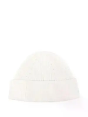 JOSEPH Ribbed Beanie - Neutrals