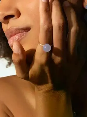 Irene Neuwirth 18kt Rose Gold Medium Gumball Chalcedony Ring - Pink
