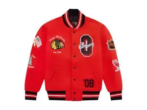 OVO X Nhl Chicago Blackhawks Varsity Jacket