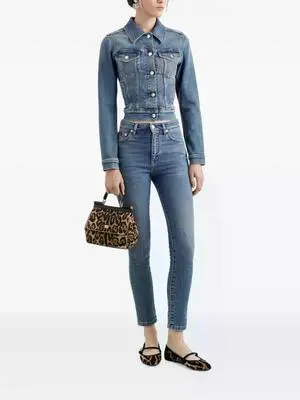 Dolce & Gabbana Logo-plaque Denim Jacket